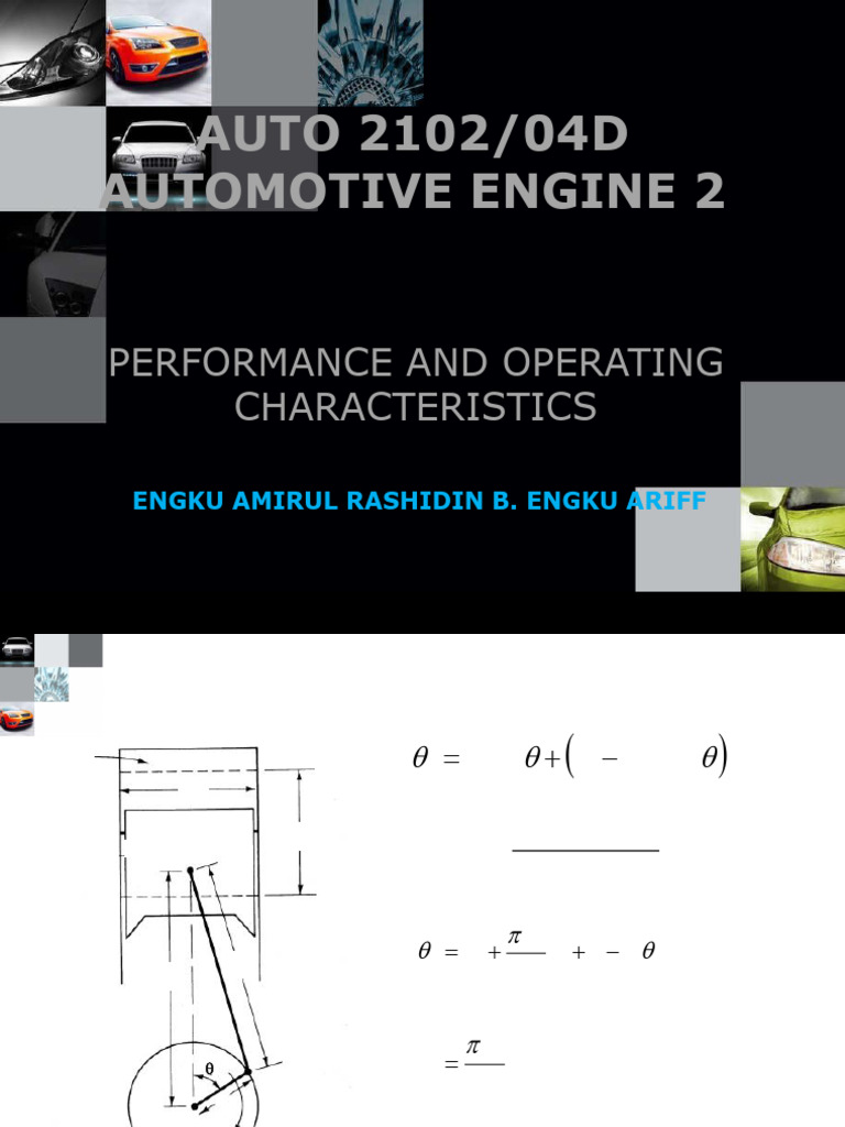 Chapter 4 Engine Performance Parameters | PDF | Engines | Brake