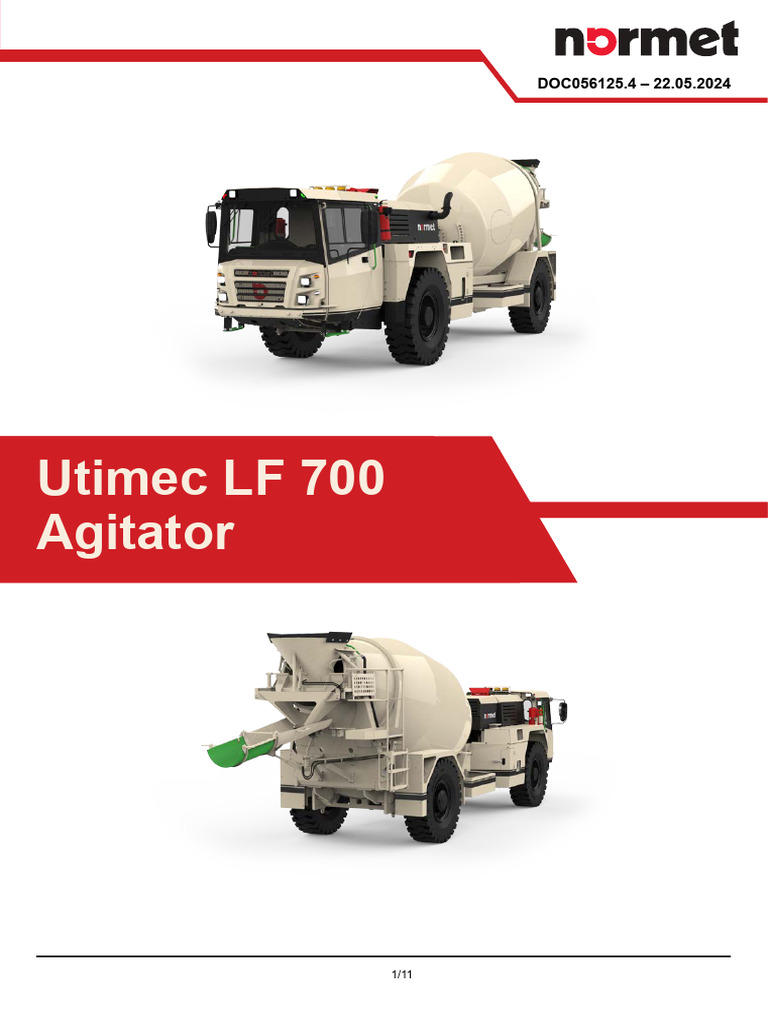 Utimec LF 700 Agitator Stage III and Stage V Technical Data Sheet ...
