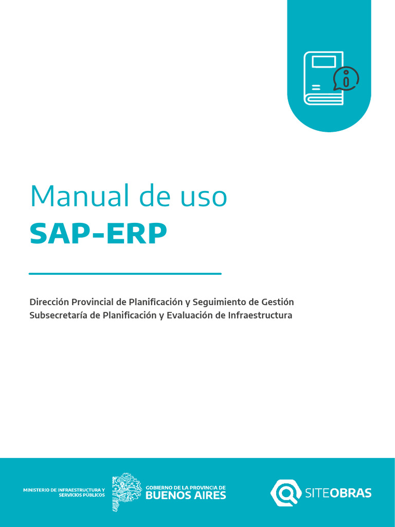 Manual SAP-ERP para Infraestructura | PDF | Planificación | Usuario ...