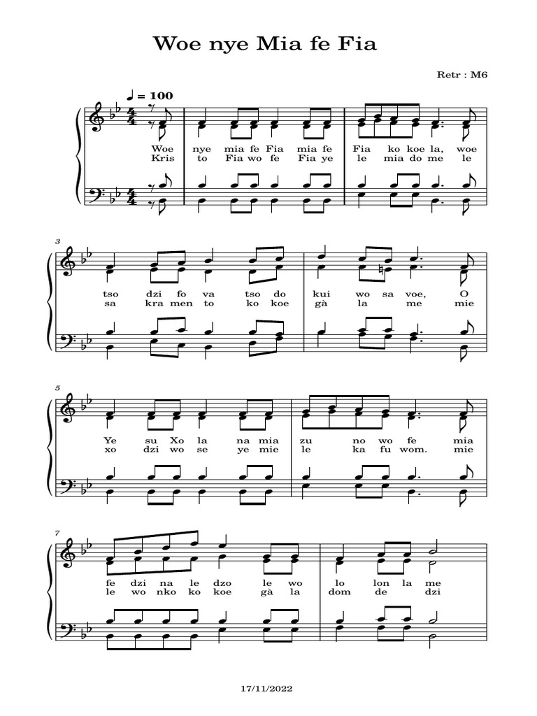 Ewe Music Notation Guide | PDF