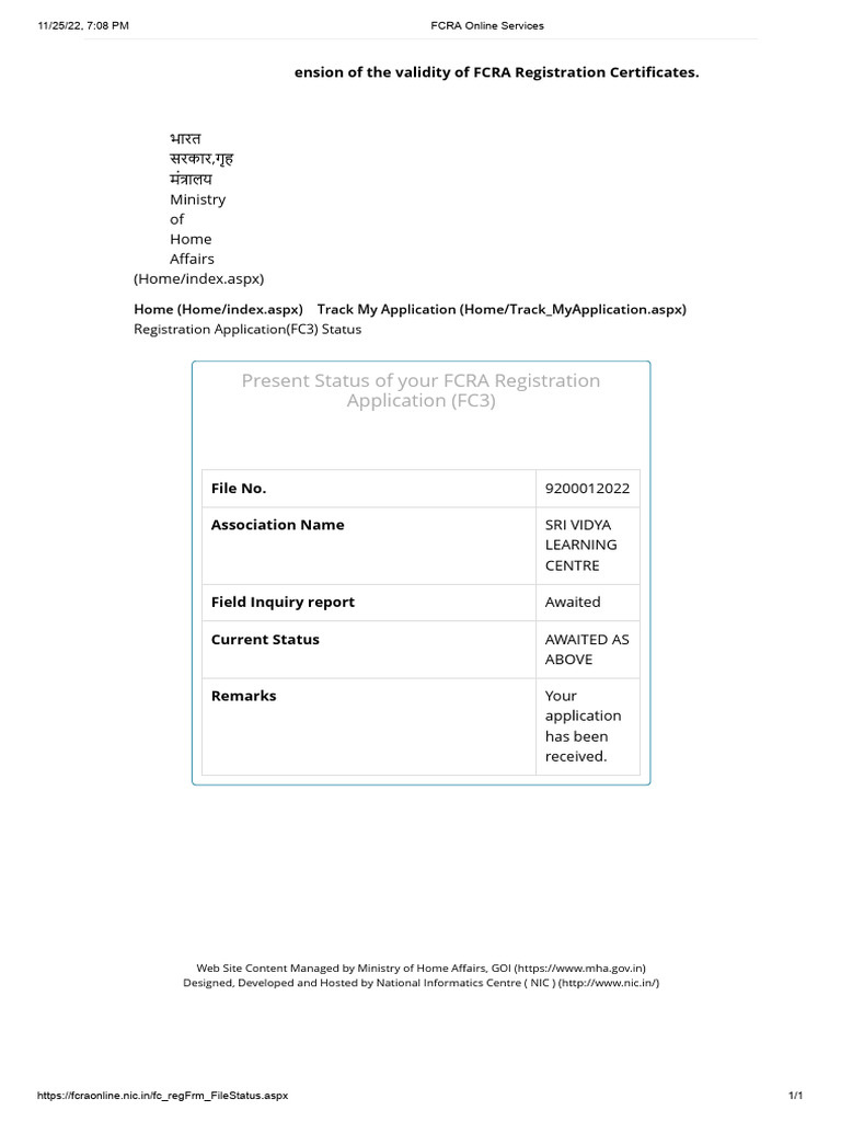 FCRA Online Services | PDF