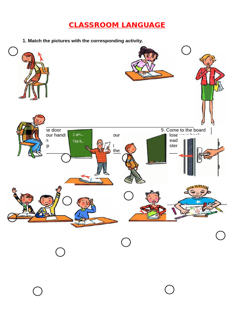 Classroom Language | PDF