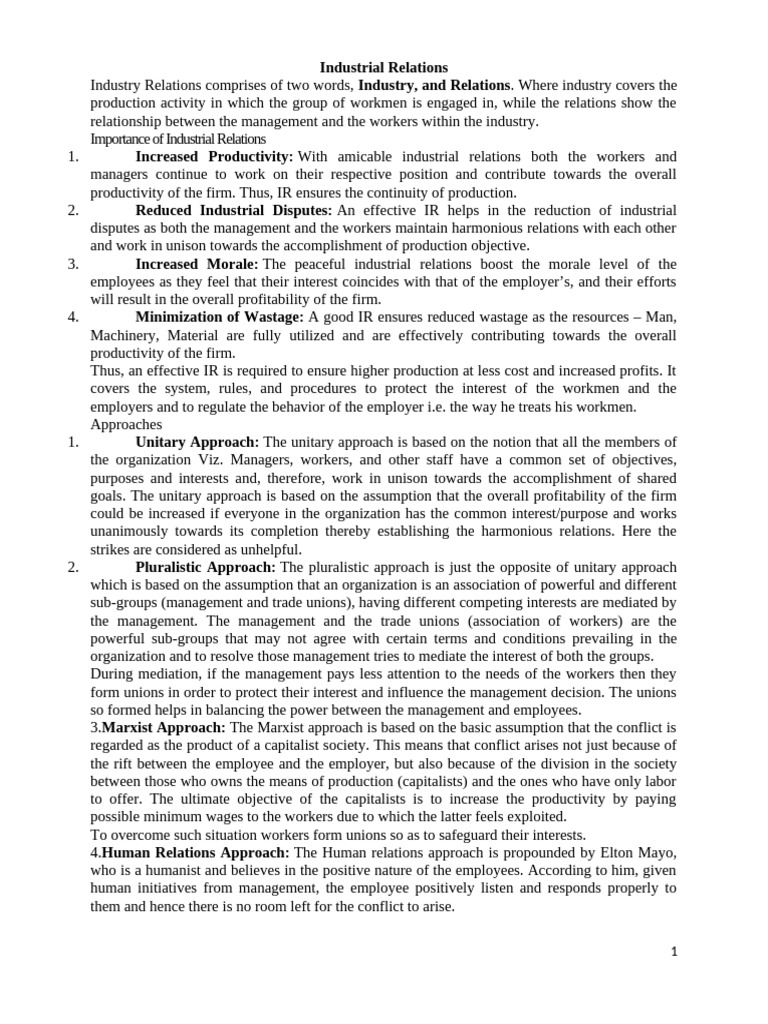 PMIR unit 5 | PDF | Strike Action | Trade Union