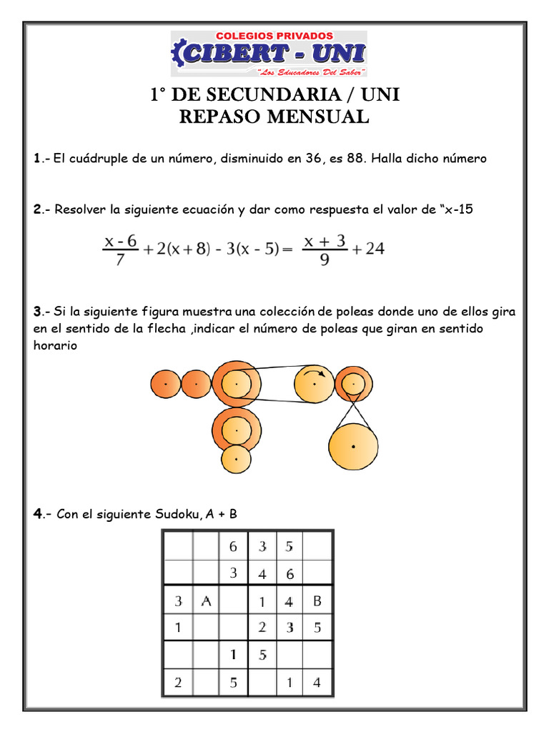 SEMANA 5(REPASO) -RM(UNI 1RO) | PDF