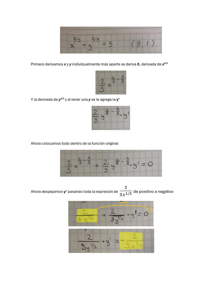 Derivada Implicita 2 | PDF