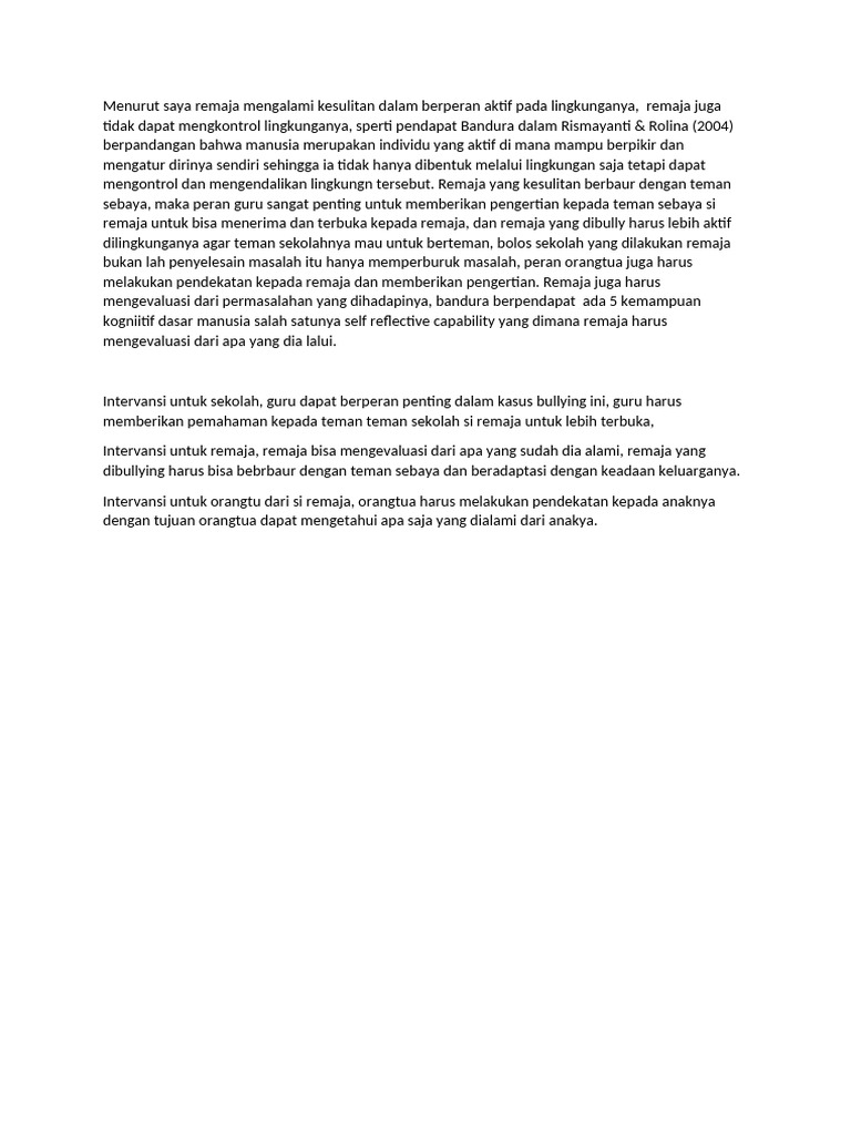 Uas Psiko Remaja | PDF