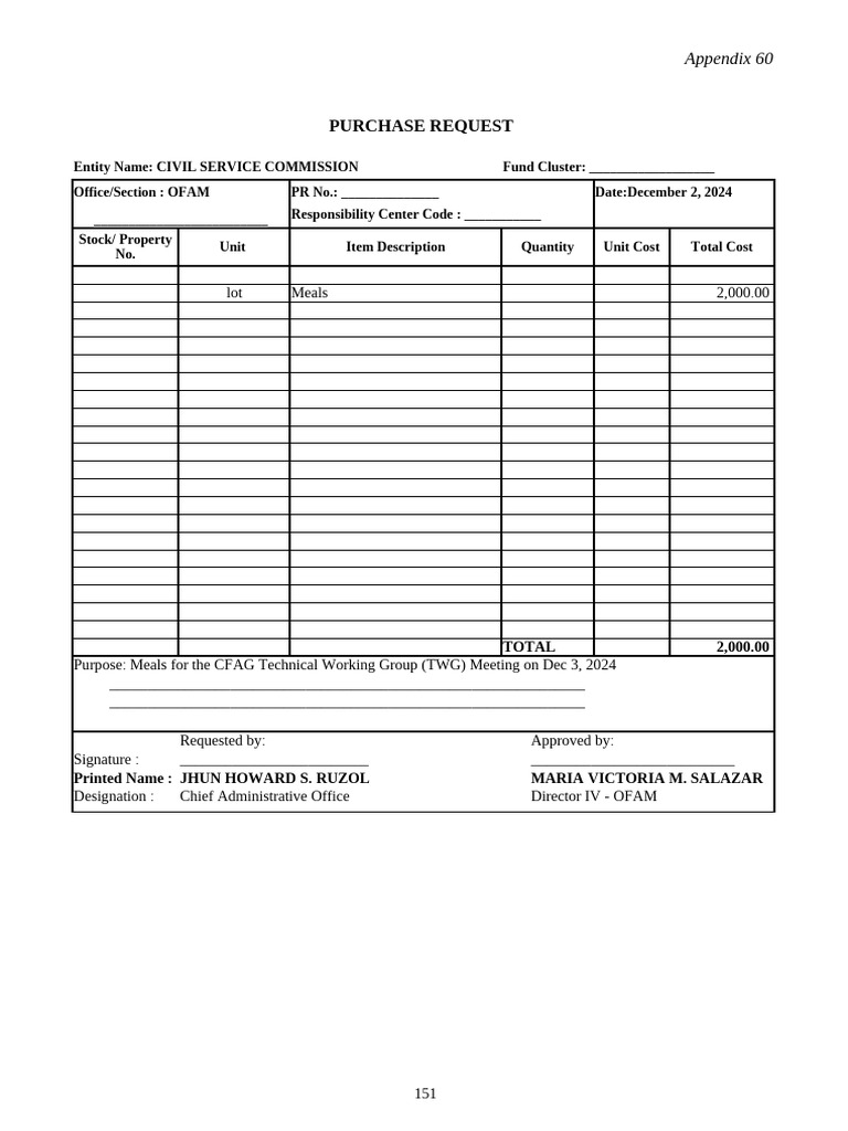 Appendix 60 PR | PDF