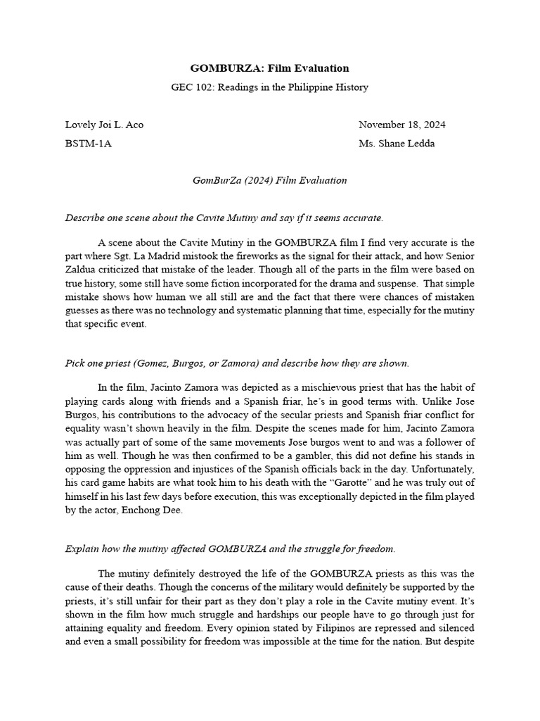 GOMBURZA | PDF | Philippines