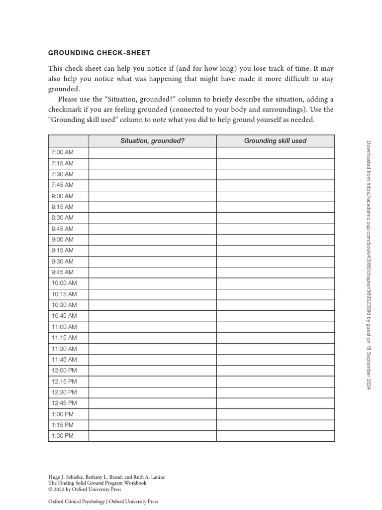 FSG Grounding Checksheet Interactive PDF | PDF