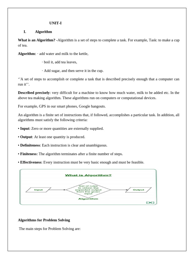 UNIT-I | PDF | Algorithms | Time Complexity