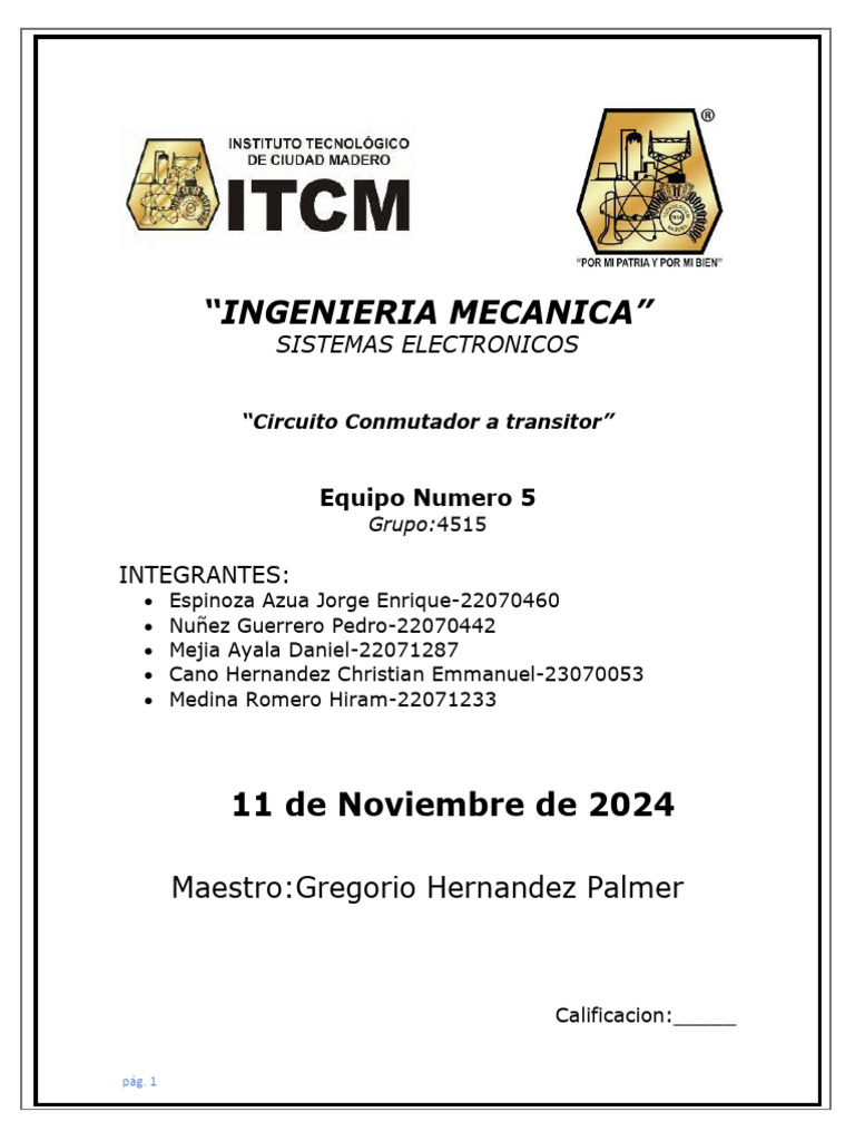 Practica 11 de Sistemas Electronicos | PDF