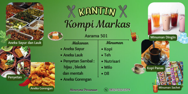Spanduk Kantin Kompi Markas 501 Madiun | PDF