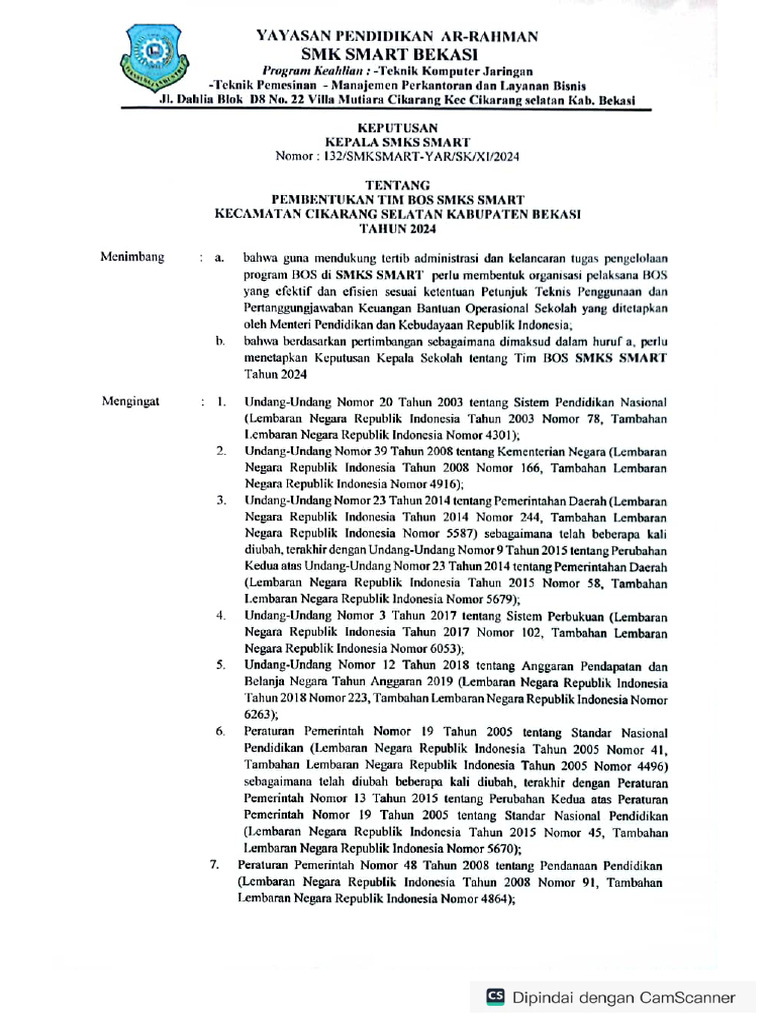 SK Tim BOS 2024 | PDF