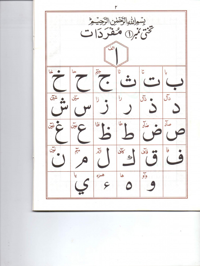 Norani Qaida 1 | PDF