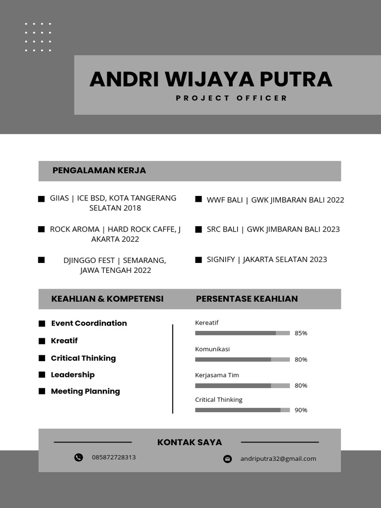 CV Andri Wijaya Putra | PDF