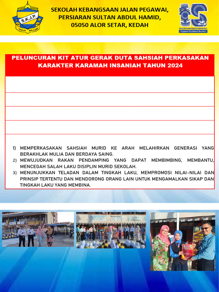 OPR Peluncuran Kit Atur Gerak Duta Sahsiah 2024 | PDF