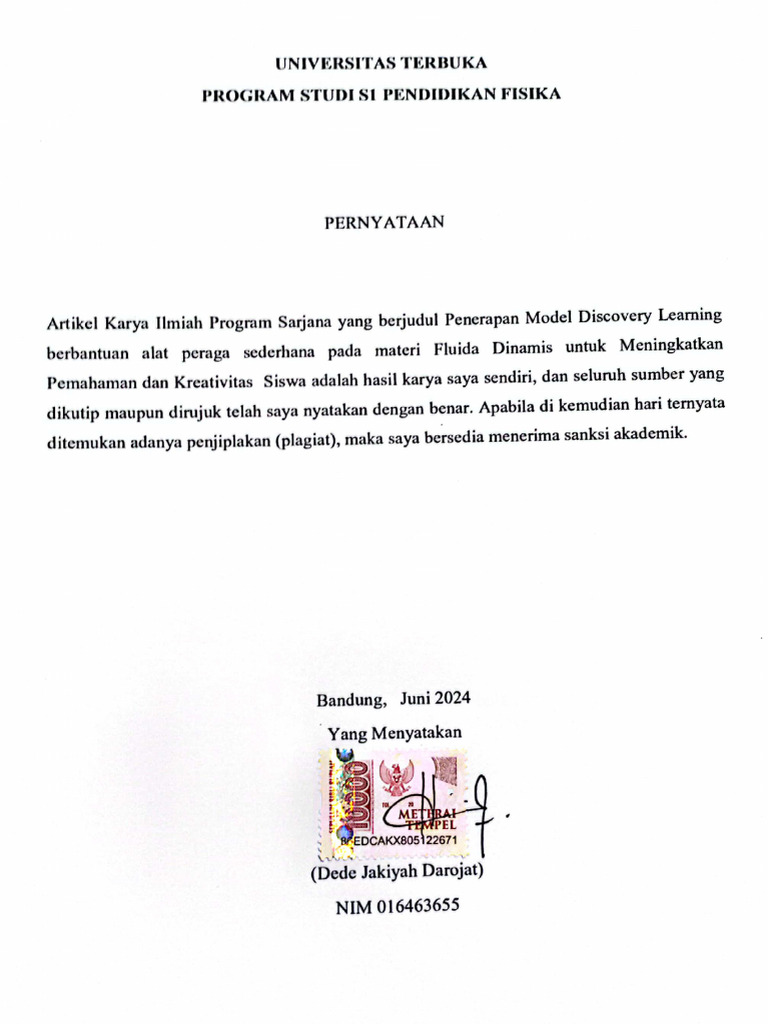 lembar bebas plagiasi karil | PDF