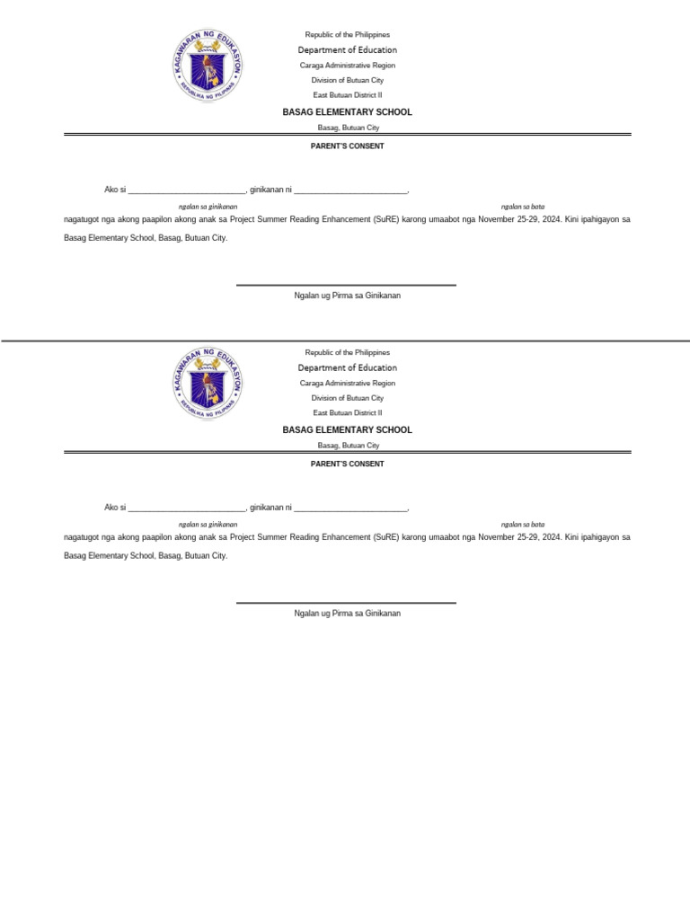 PARENT'S CONSENT2 | PDF PARENT'S CONSENT2 | PDF