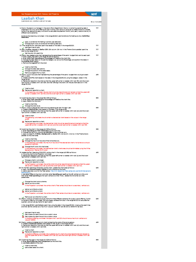 NP EX19 4a LaaibahKhan Report 1 | PDF | Chart