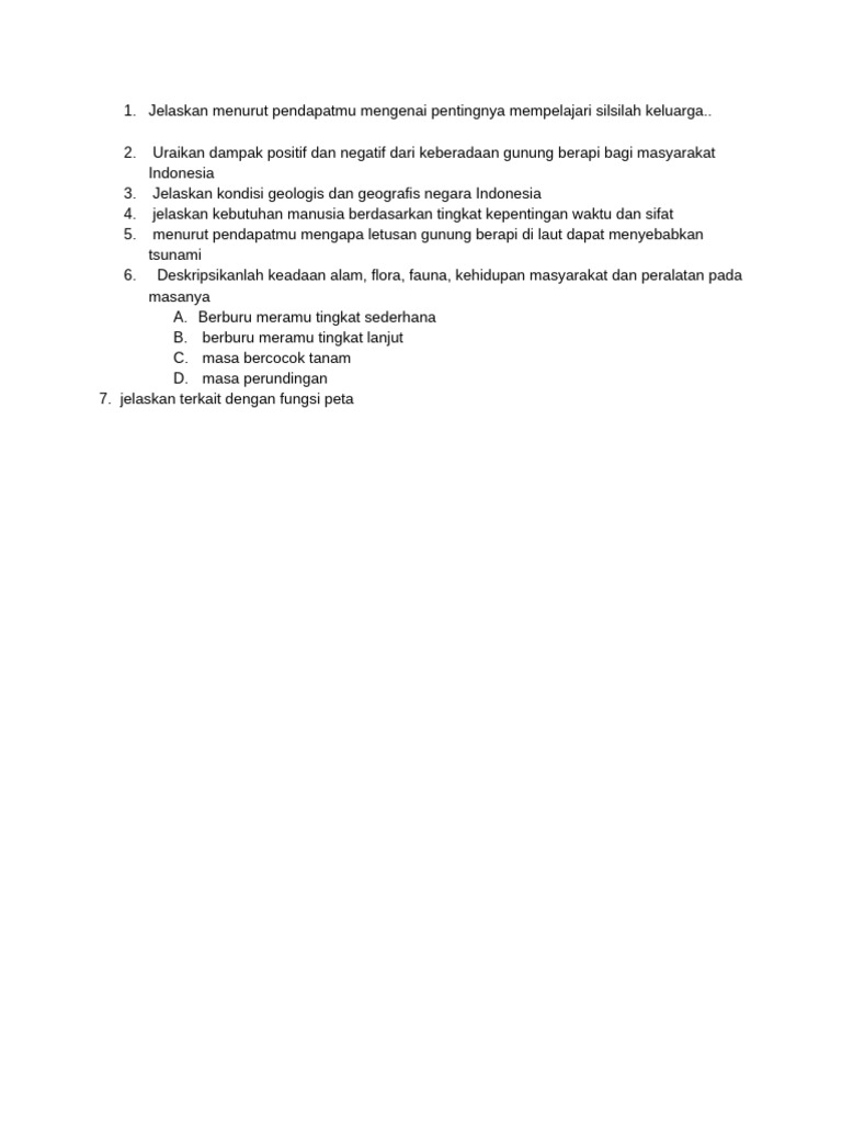 Materi Kelas 7 Ips | PDF