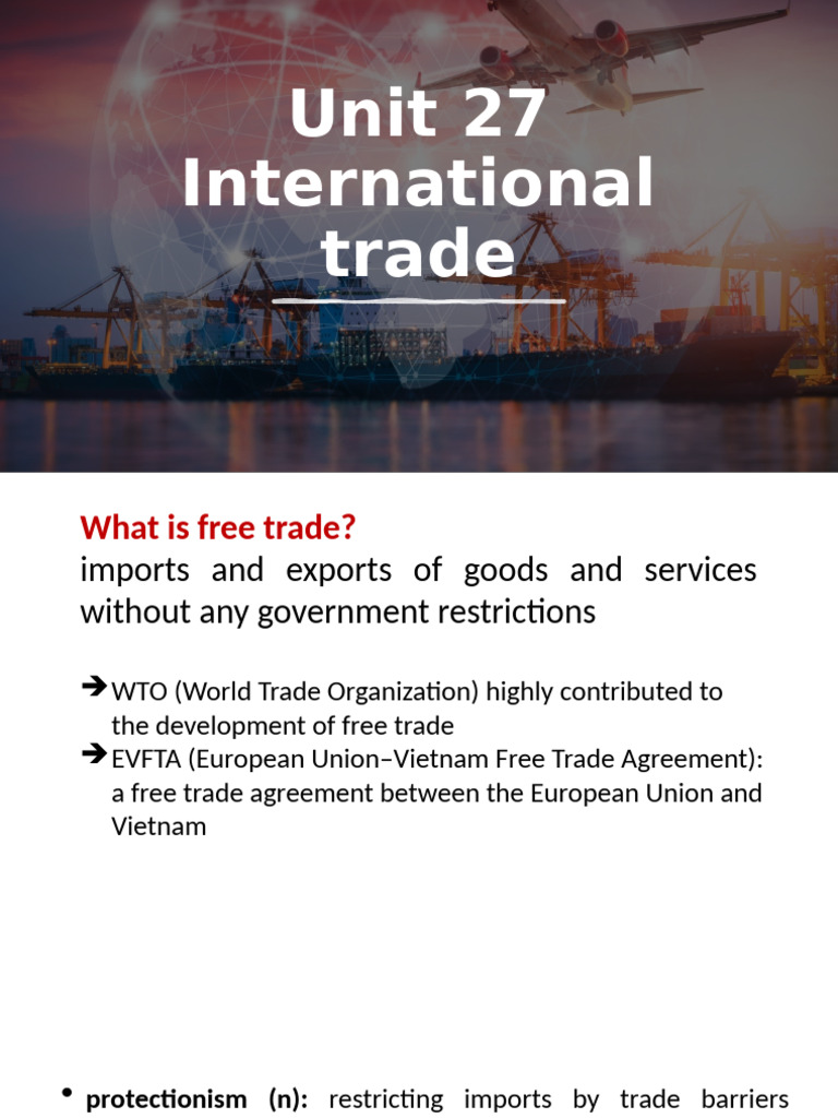 Unit 27 - International Trade | PDF
