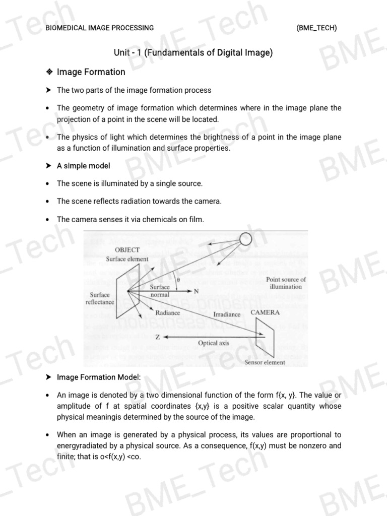 Bip Lecture Note (Bme - Tech) | PDF
