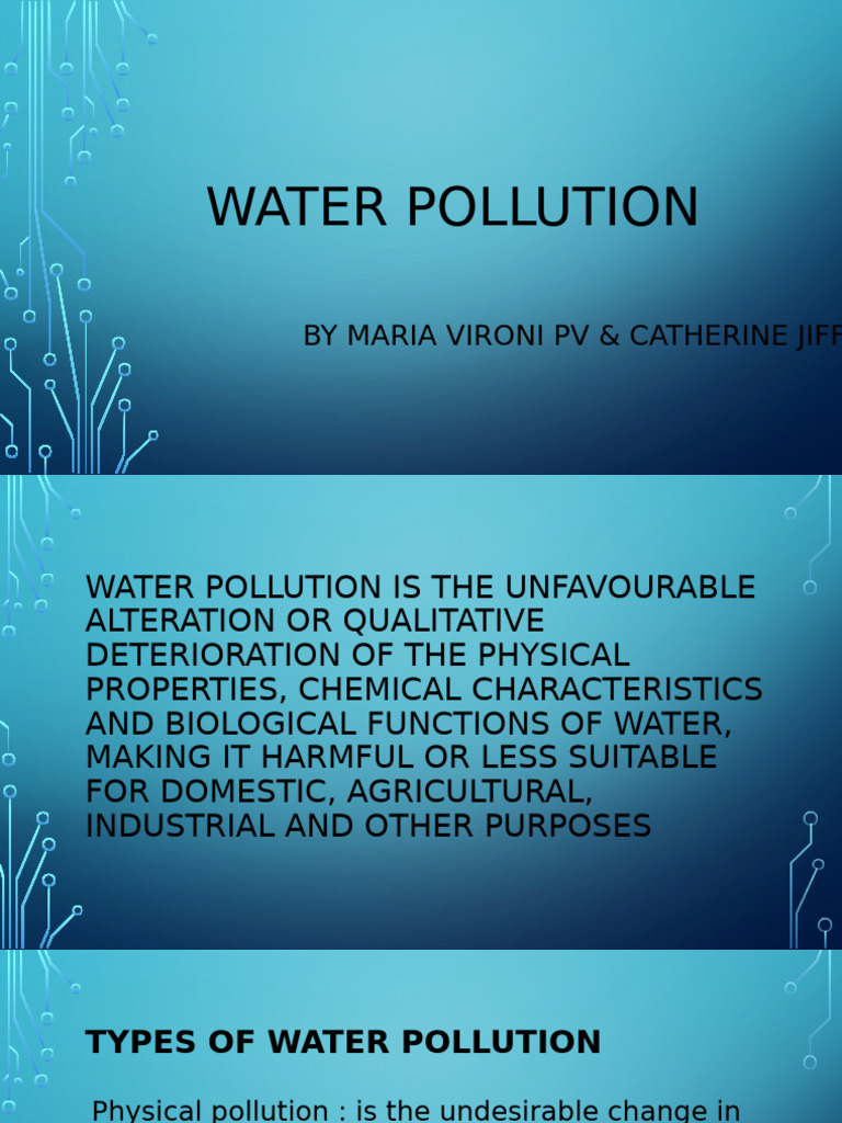 Water Pollution Seminar Overview | PDF | Water Pollution | Eutrophication
