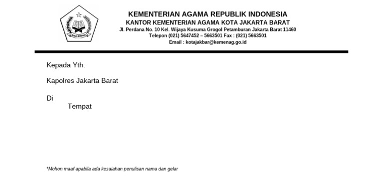 Format Print Amplop Panjang | PDF