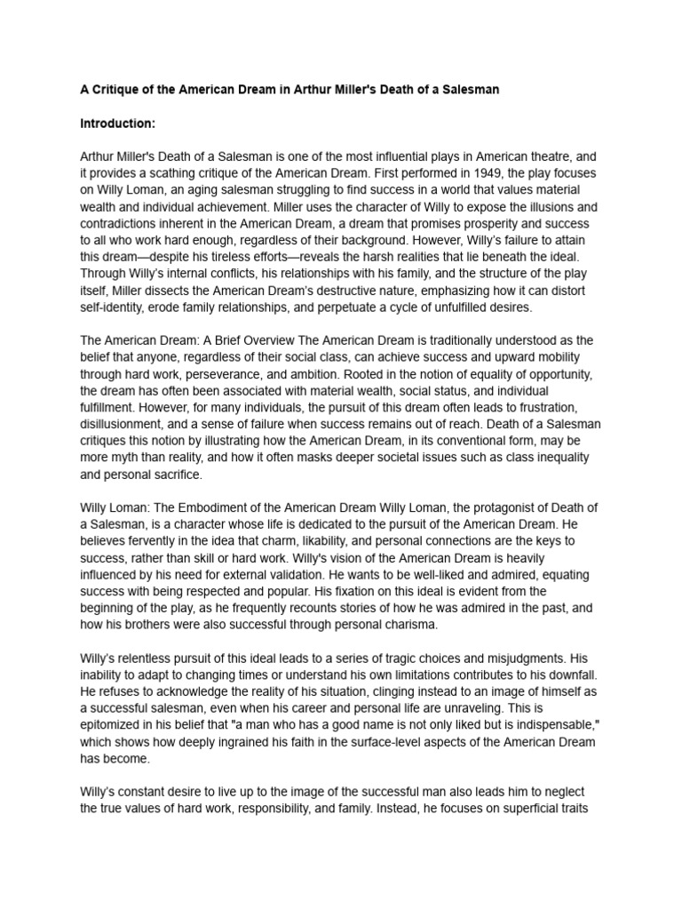 American Literature | PDF | American Dream
