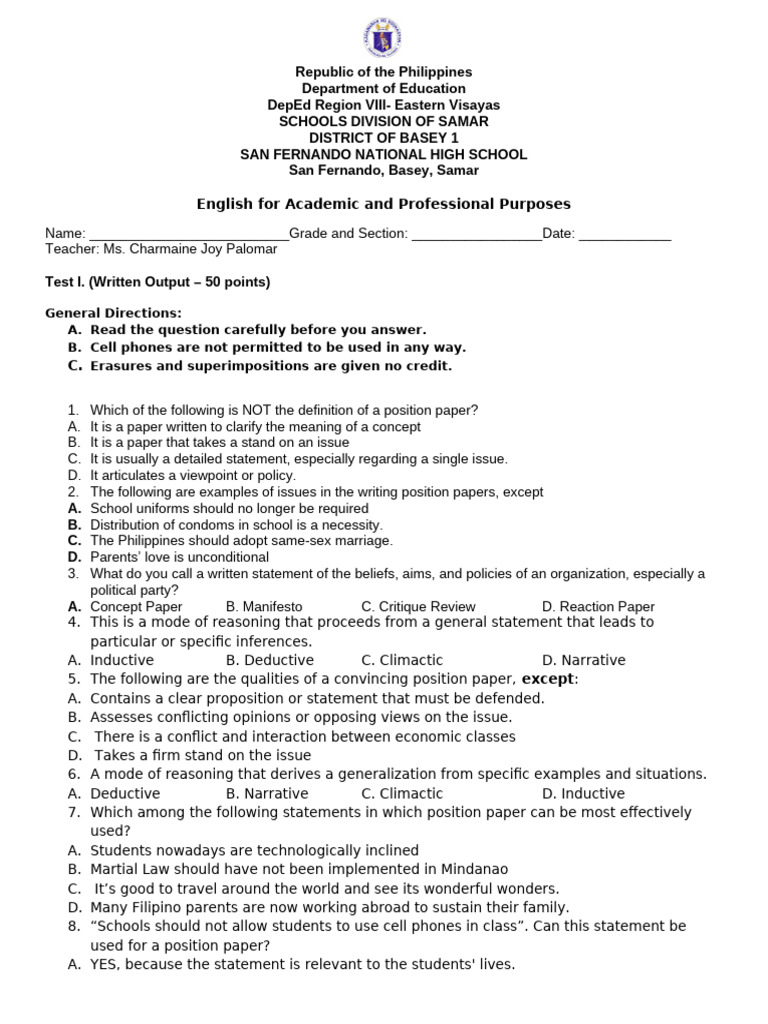 2ND Quarter For Eapp 12 (Aristotle) | PDF | Data | Statistics