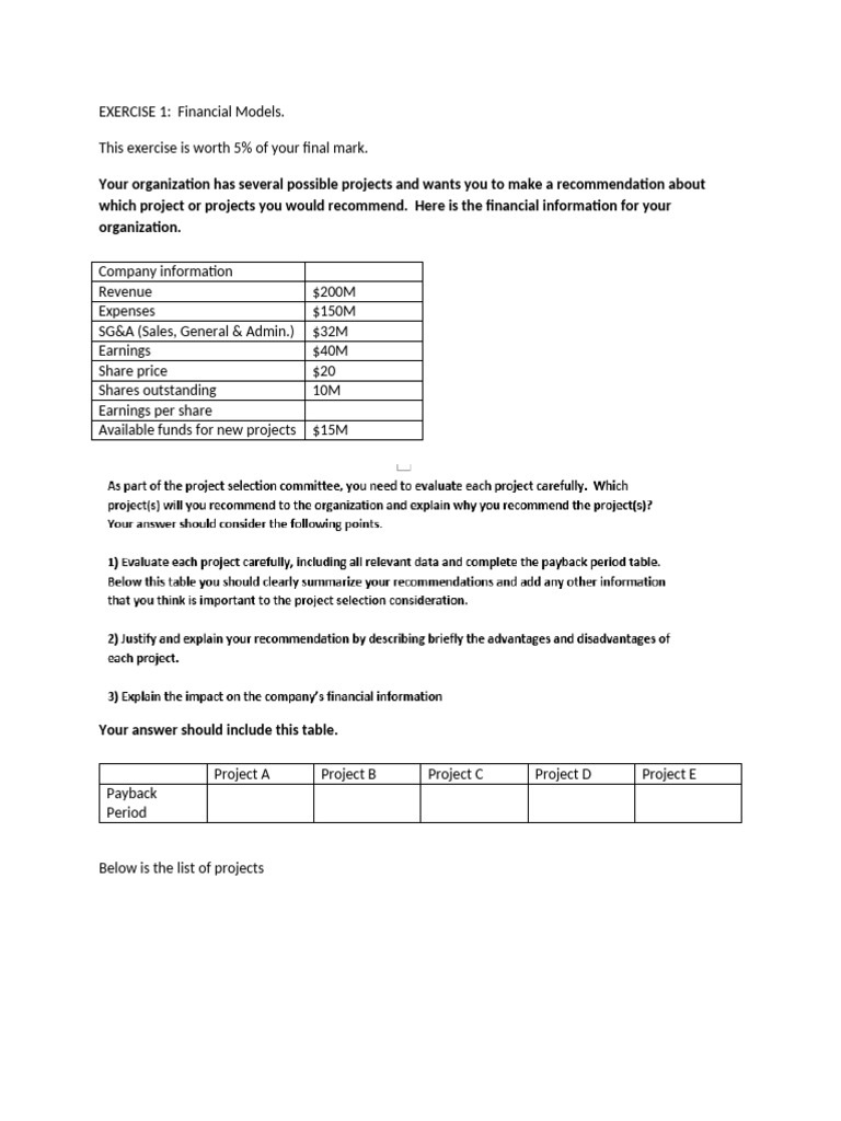 ACC4100 Ex 1 Fin Models UPD S | PDF