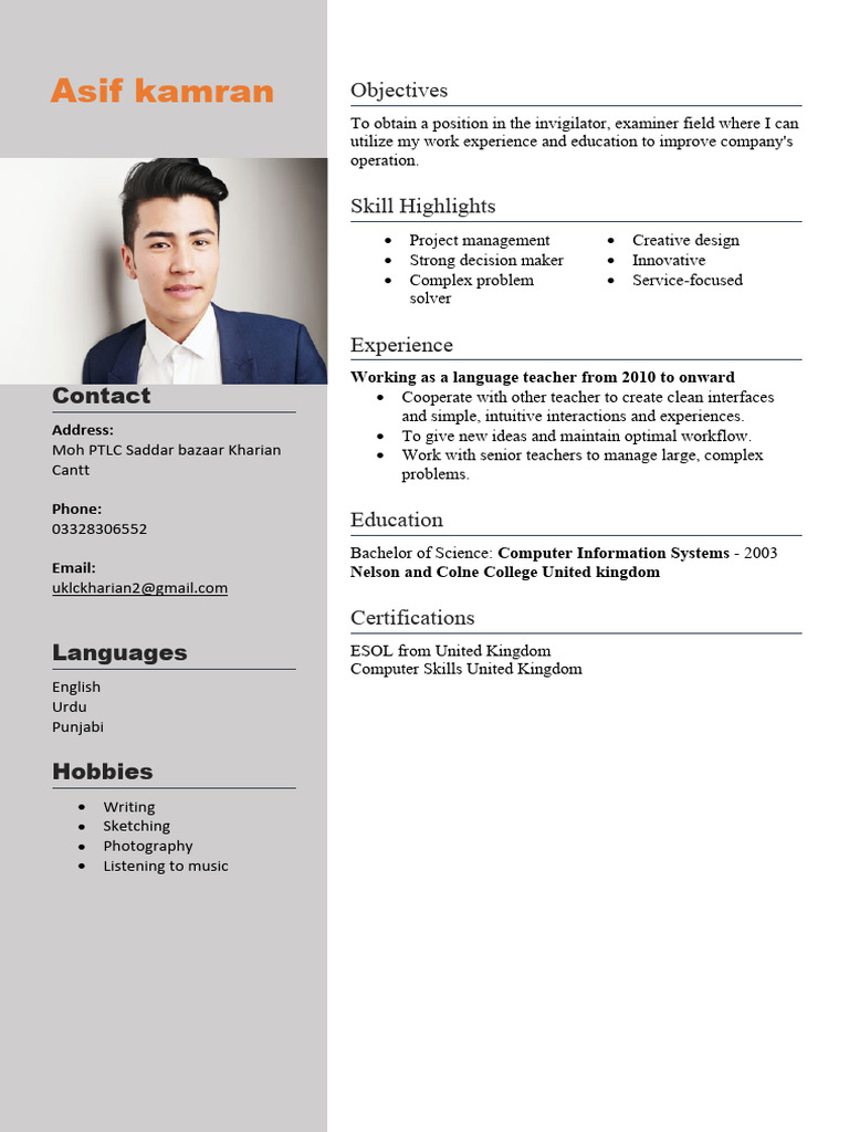Tahir CV | PDF