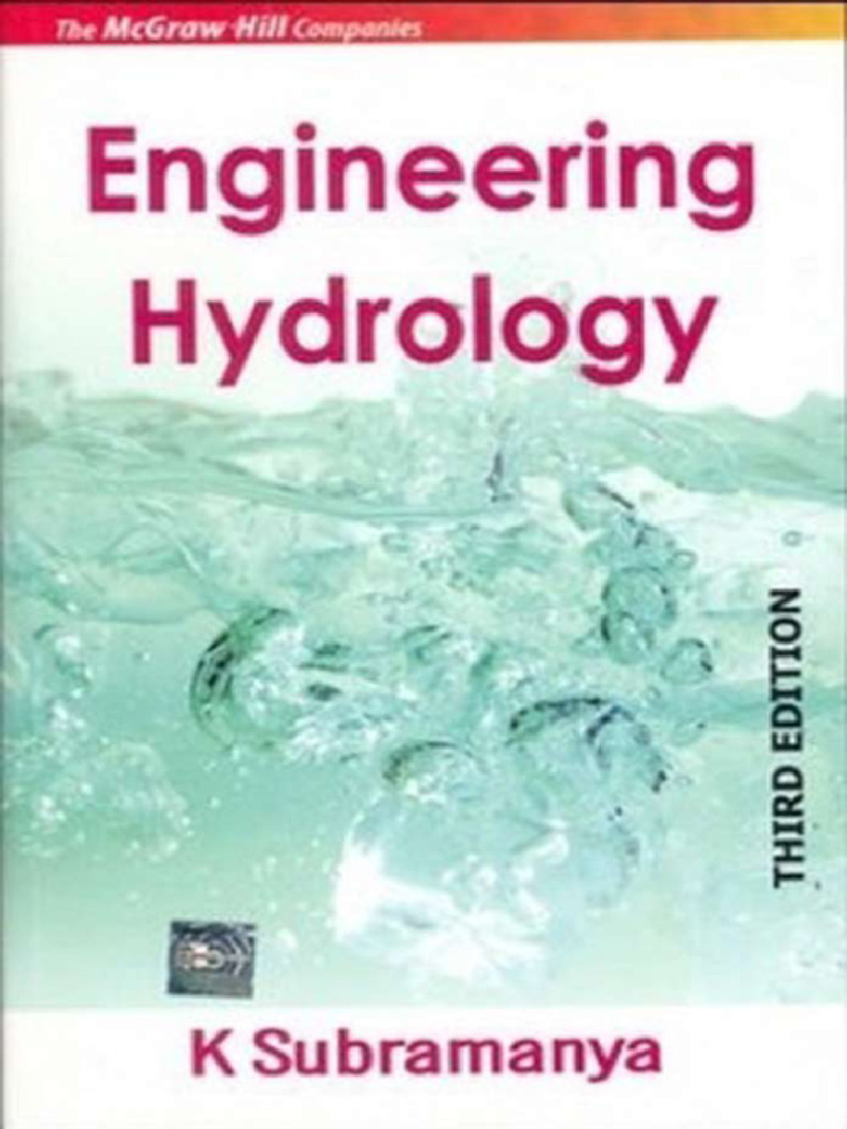 Pdfcoffee.com k Subramanya Engineering Hydrology 4 PDF Free | PDF
