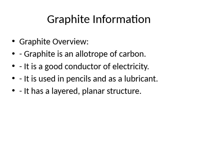 Graphite Information | PDF