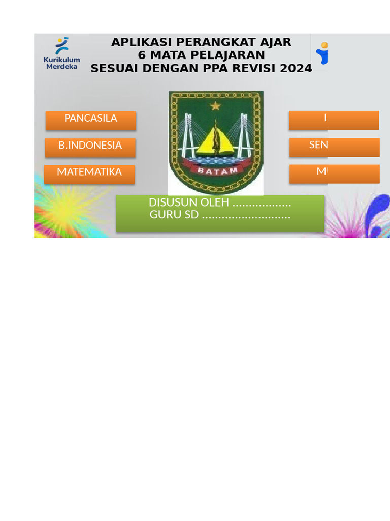 APLIKASIPERANGKAT AJAR KURMER 6 MAPEL(3) | PDF