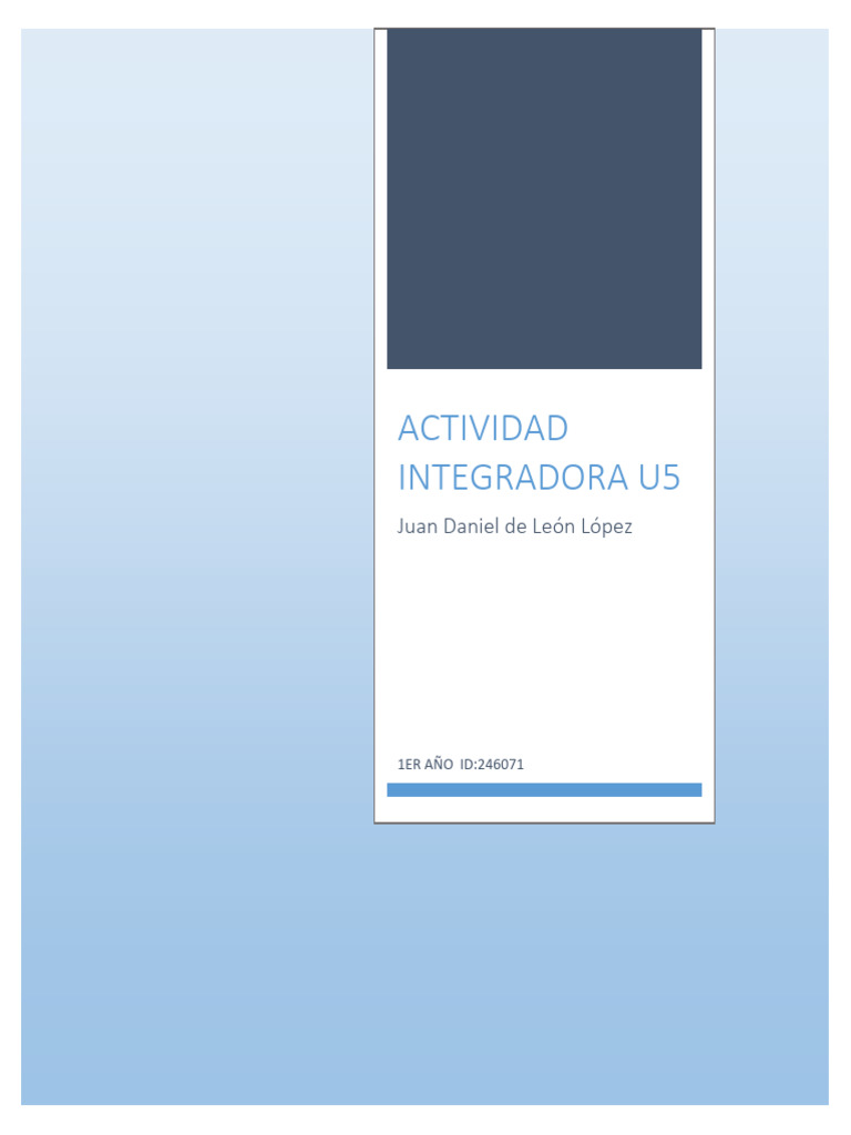 Calculo U5 | PDF