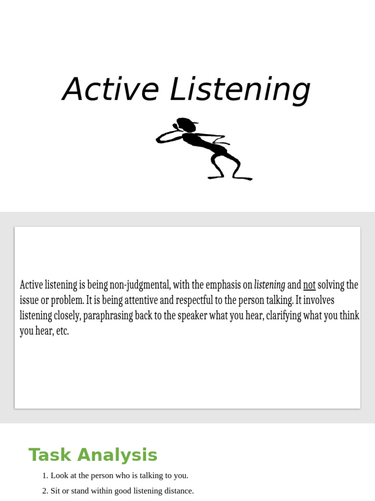 Active Listening School | PDF | Human Communication