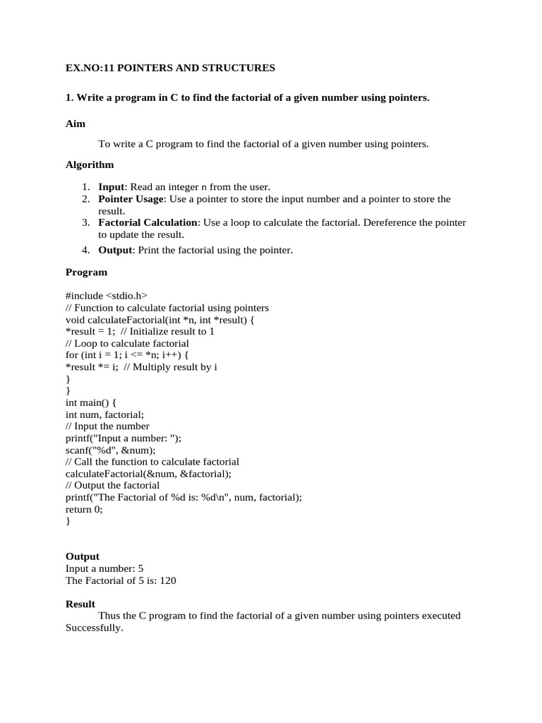 EXP 11 PPS Lab | PDF | Pointer (Computer Programming) | Computer Program EXP 11 PPS Lab | PDF | Pointer (Computer Programming) | Computer Program
