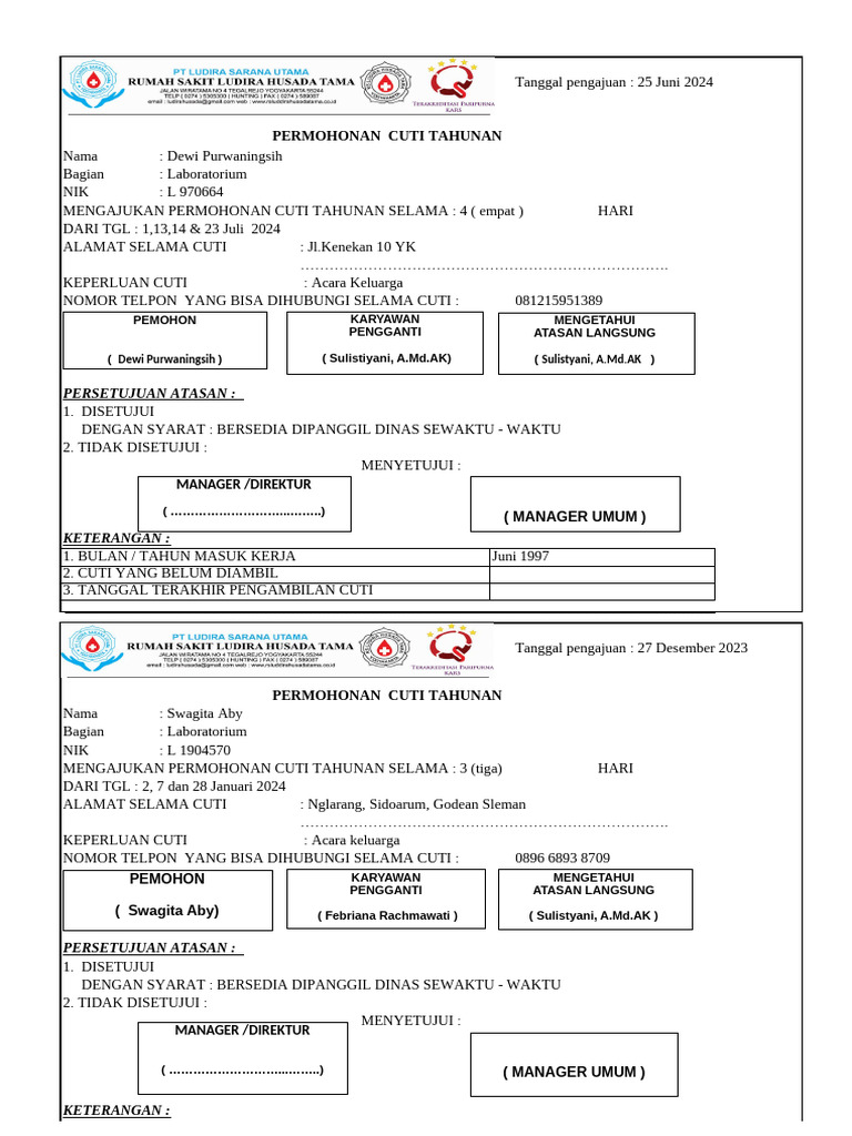 Form Tukar Jaga DLL, Perub Sotk Baru Sept 2023 Revisi Istilah Kaunit | PDF
