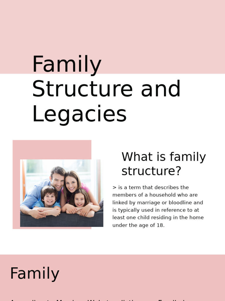 PD Lesson 11 Family Structure and Legacies | PDF | Parenting | Family