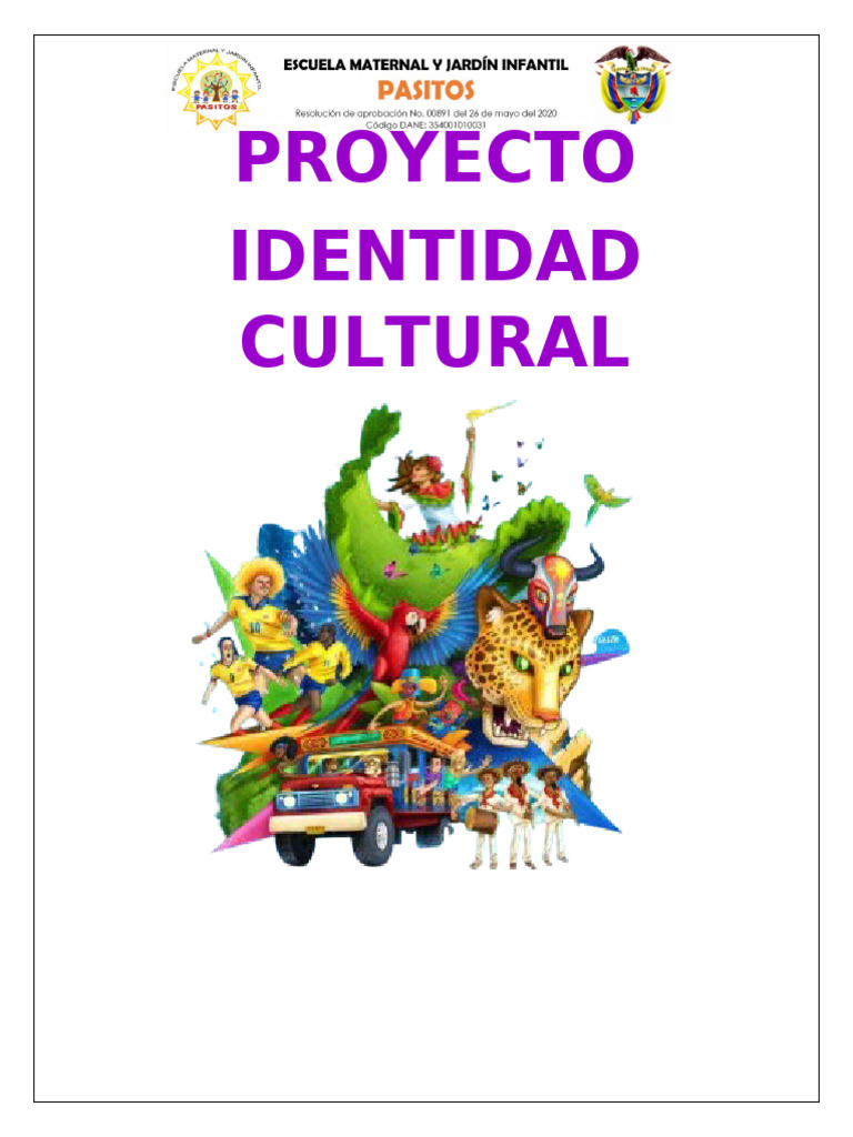 7. Proyecto identidad cultural | PDF | Aprendizaje | Educación de la ...