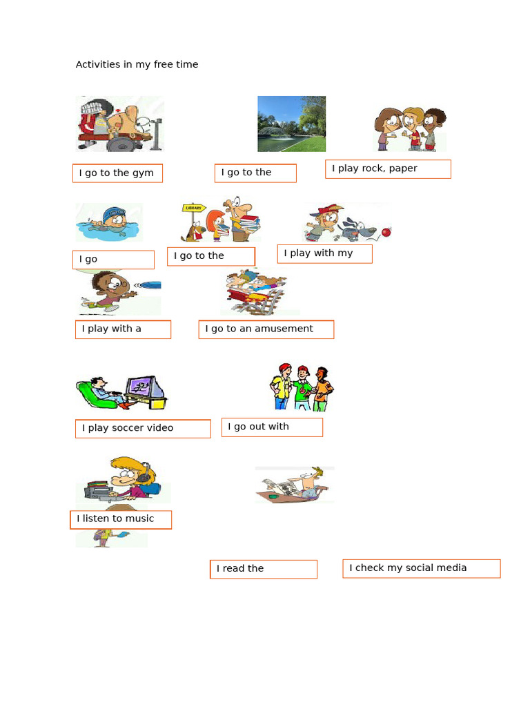 Activities in My Free Time | PDF