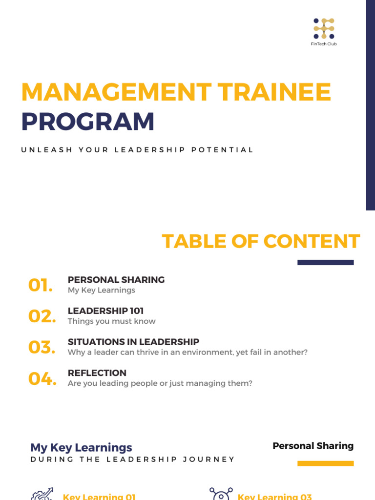 Leadership Trainee Program Insights | PDF | Leadership | Control ...