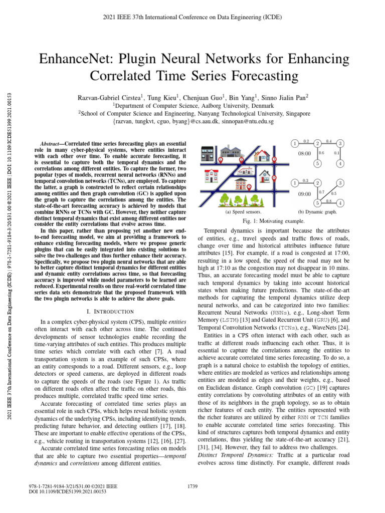 Enhancenet Plugin Neural Networks For Enhancing Correlated Time Series Forecasting Pdf
