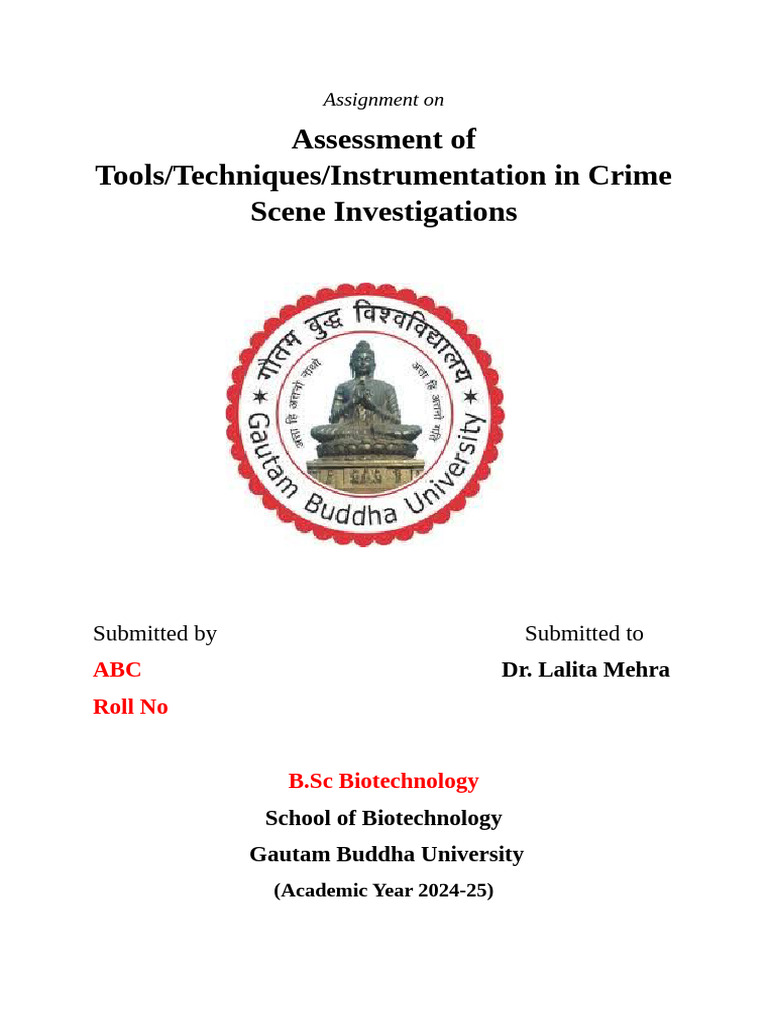 Assignment Title Page-Biotechnology | PDF