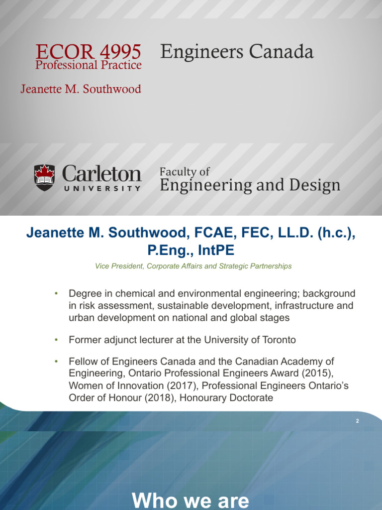 ECOR4995 - Engineers Canada | PDF | Provinces And Territories Of Canada ...