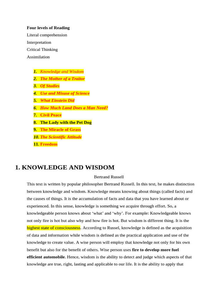 Reading Comprehension | PDF | Gravity | Special Relativity