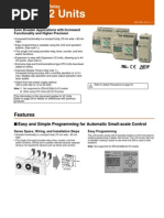 Datasheet PLC OMRON CP1E | PDF | Programmable Logic Controller | Input/Output