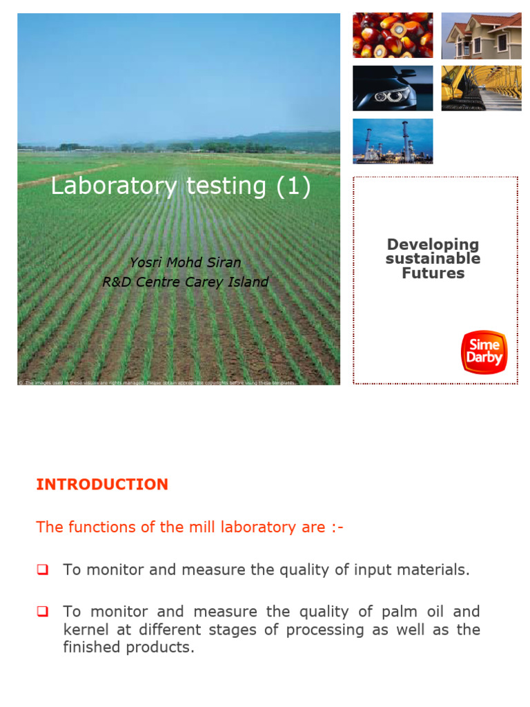 Laboratory Testing for Palm Oil Quality | PDF | Sodium Hydroxide ...