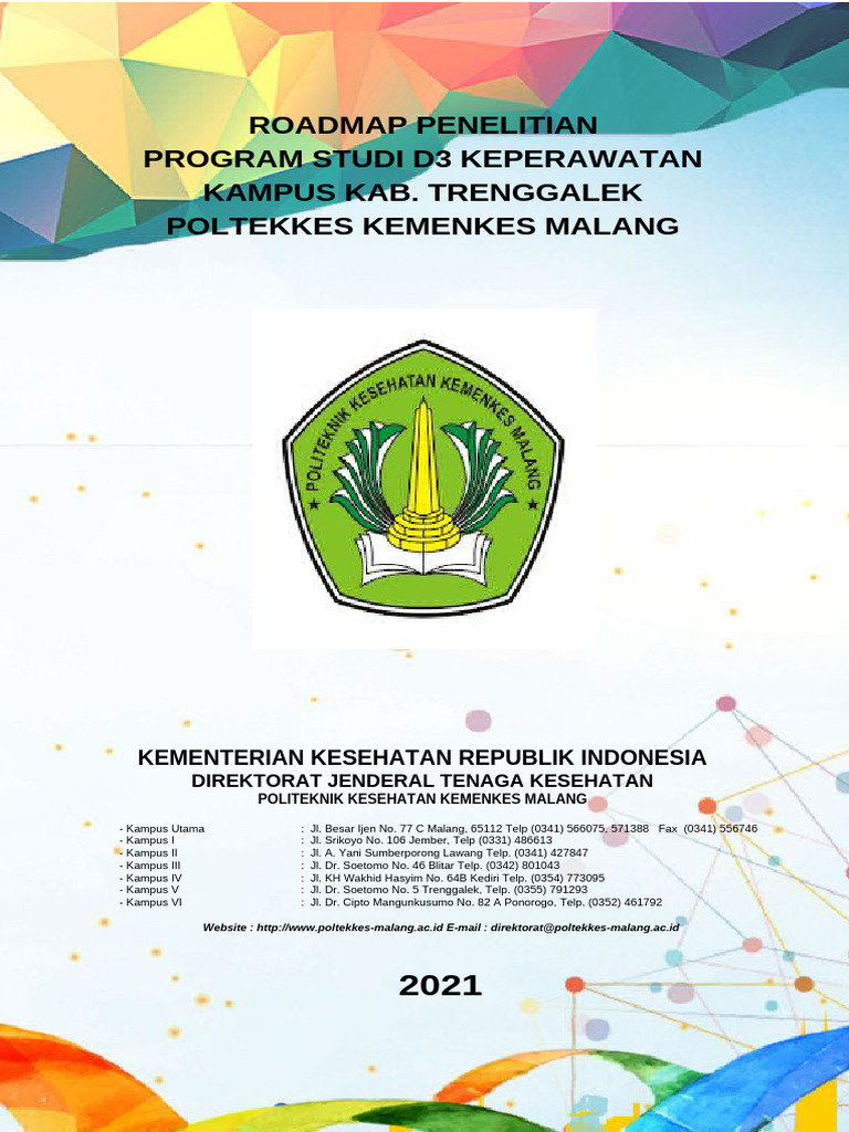 Roadmap Penelitian Prodi D3 Kep (Kampus Kab - Trenggalek) | PDF